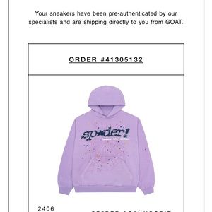 Sp5der | Shirts | Sp5der Aa Hoodie Purple Small | Poshmark